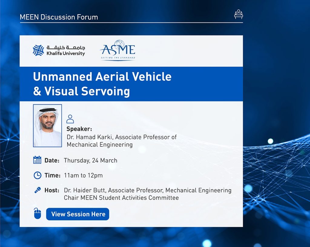MEEN Seminar: Unmanned Aerial Vehicle & Visual Servoing - Khalifa ...